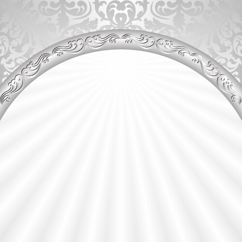 Background with silver border Royalty Free Vector Image