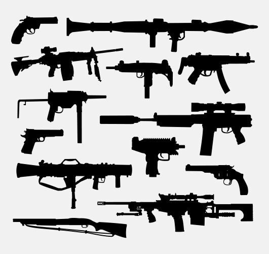 Gun Silhouette Vector Images (over 32,000)