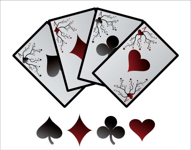Playing Cards Black and White Vector Images (over 53,000)