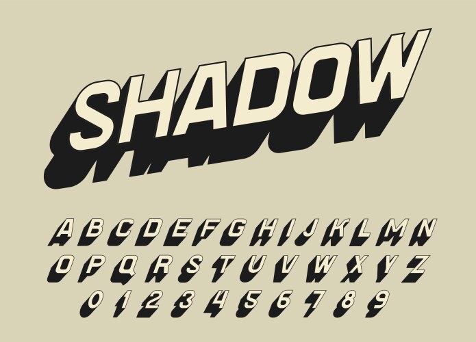 Pop art font for posters comic retro game Vector Image