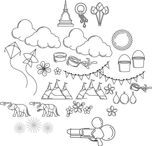 Songkran Vector Images (over 2,200)