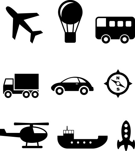 Hands house car icons Royalty Free Vector Image