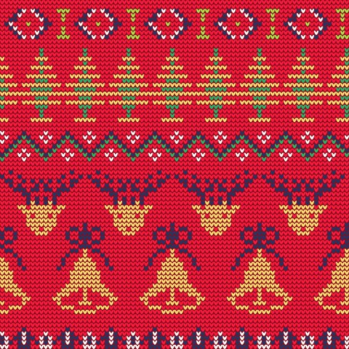 Ugly sweater pattern Royalty Free Vector Image