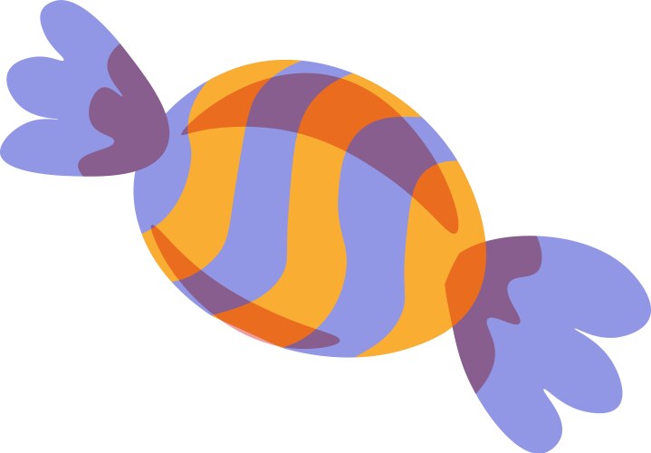 Colorful wrapped candy Royalty Free Vector Image