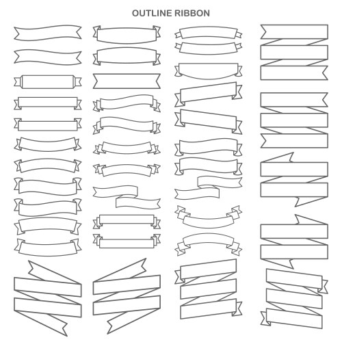 Ribbon Outline Vector Images (over 82,000)