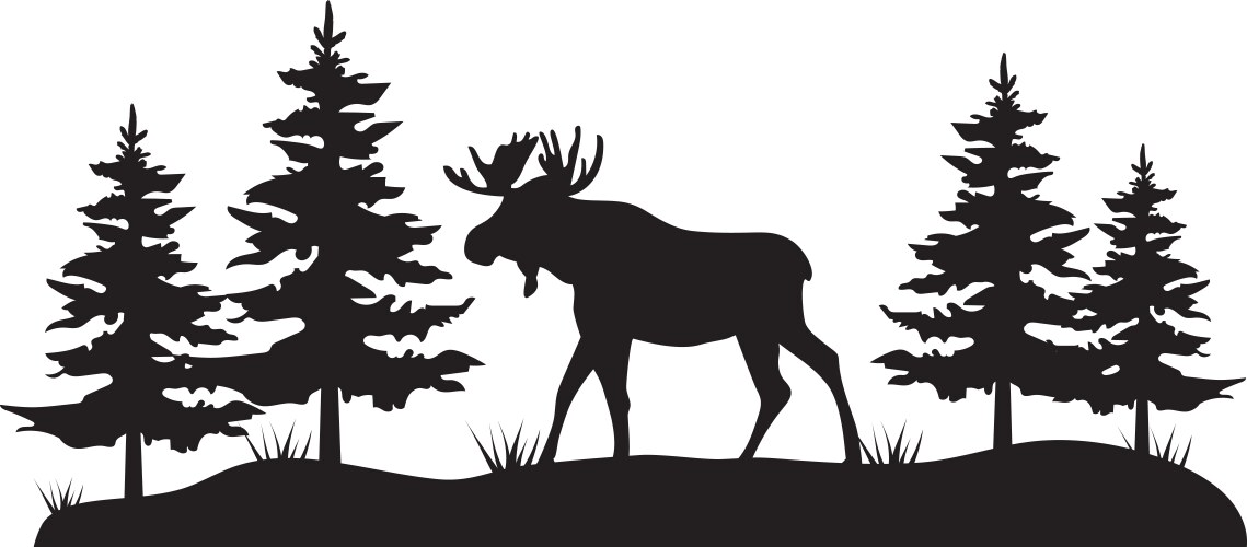 Moose Black and White Vector Images (over 6,100)