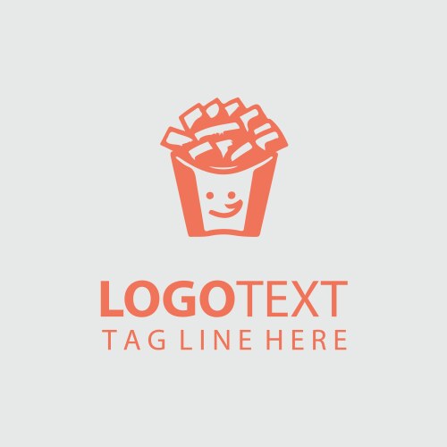 French fries logo Royalty Free Vector Image - VectorStock