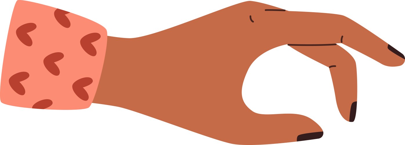 Hand taking something Royalty Free Vector Image