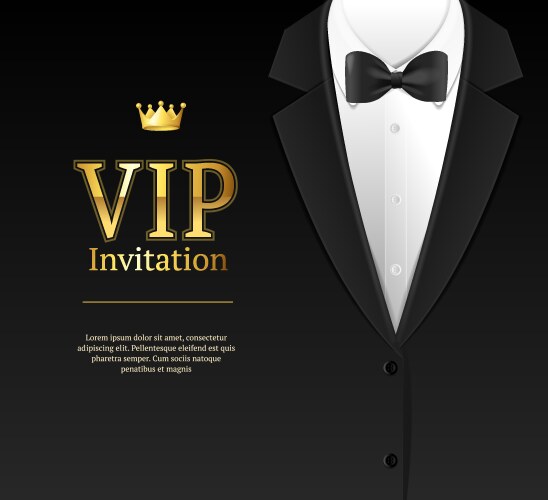 Vip invitation and card set Royalty Free Vector Image
