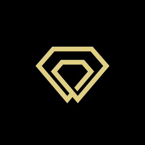 Pin diamond logo diamond pin logo Royalty Free Vector Image