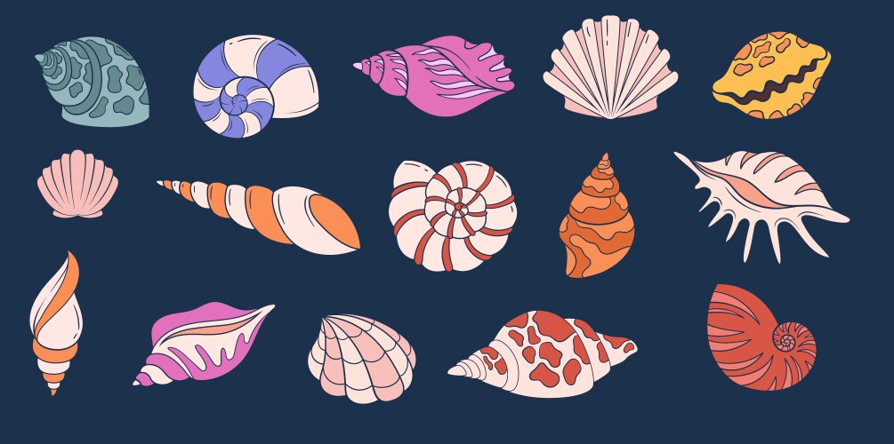 Conch Shell Cartoon Vector Images (over 1,700)