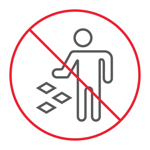 No Throwing Clipart
