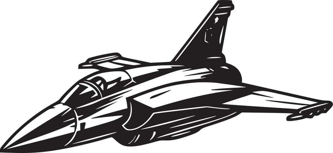Modern russian jet fighter aircraft Royalty Free Vector