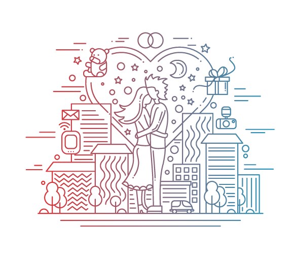 Two hands marriage proposal with ring Royalty Free Vector