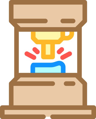 Smithing blacksmith metal isometric icon Vector Image