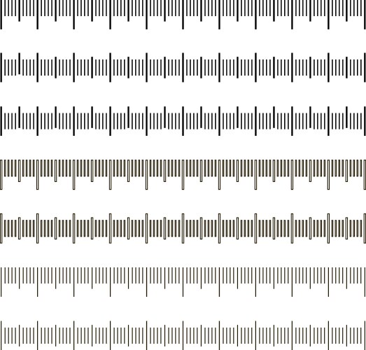 Ruler Inch Graduation Vector Images (over 150)