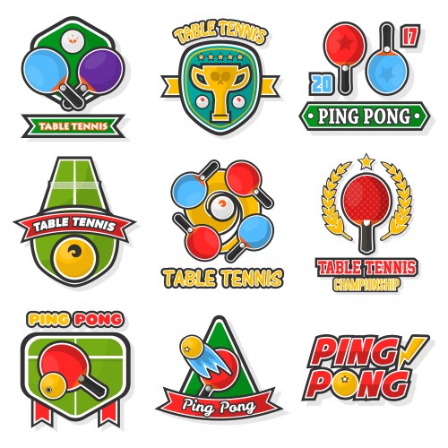 Table Tennis Vector Images (over 12,000)