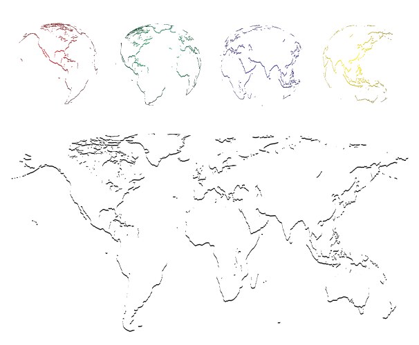 Curved World Map Vector Images (over 2,500)