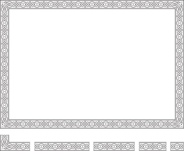 Chinese border frame Royalty Free Vector Image