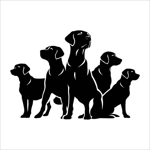 Labrador Silhouette Vector Images (over 6,000)