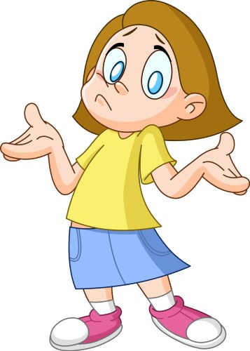 Dont know emoticon Royalty Free Vector Image - VectorStock