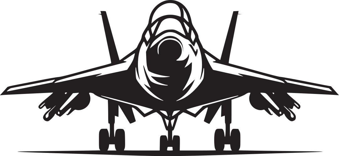 Jet fighter and aircraft top view set Royalty Free Vector