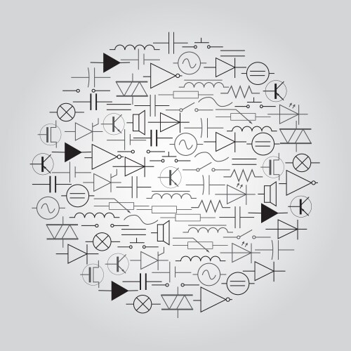 Schematic Symbols Electrical Vector Images (over 820)