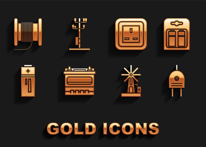 Golden Plugs Vector Images (over 1,200)