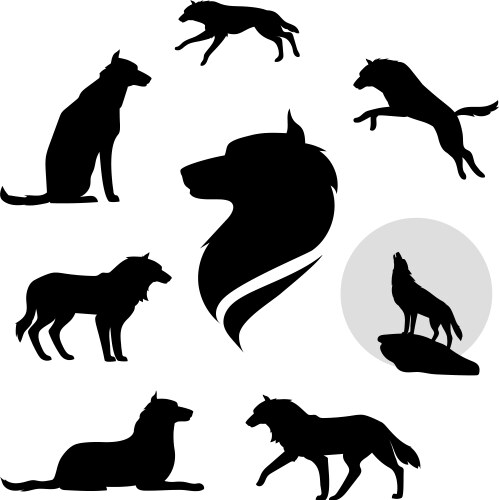Wolf Vector Images (over 39,000)