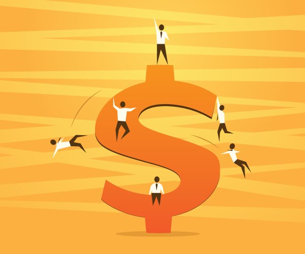 Valid icon from competition success bicolor Vector Image