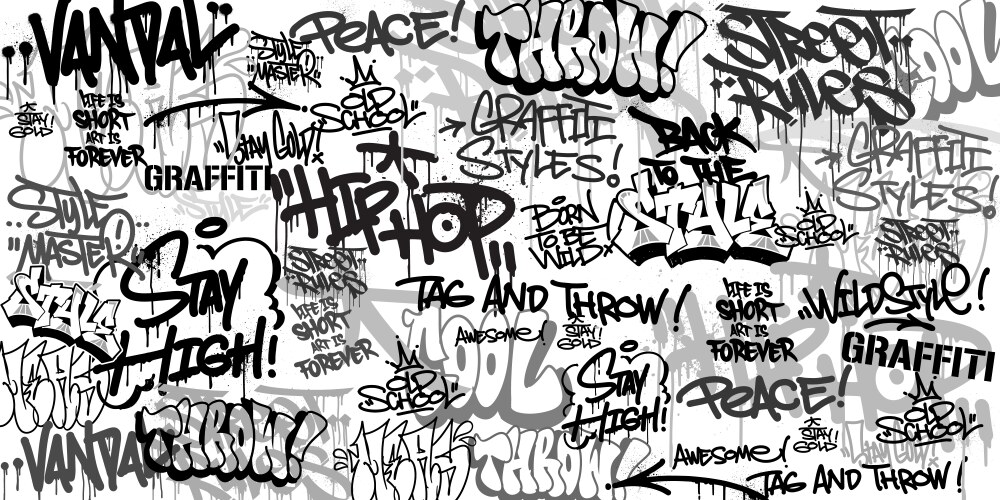 Graffiti background Royalty Free Vector Image - VectorStock