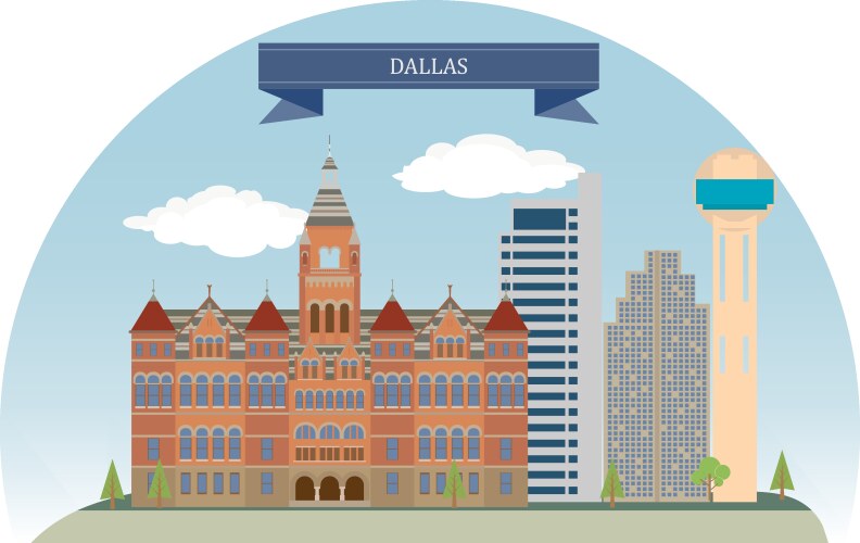 Dallas Skyline Vector Images (over 390)