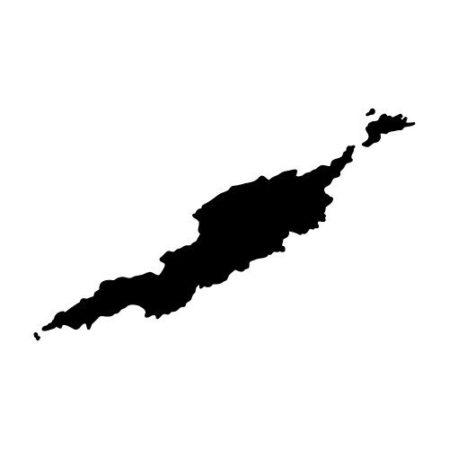 Anguilla map scribble sketch islands Royalty Free Vector