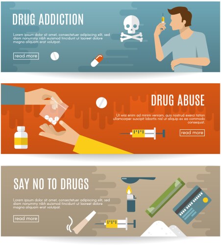 Flat drugs infographics Royalty Free Vector Image