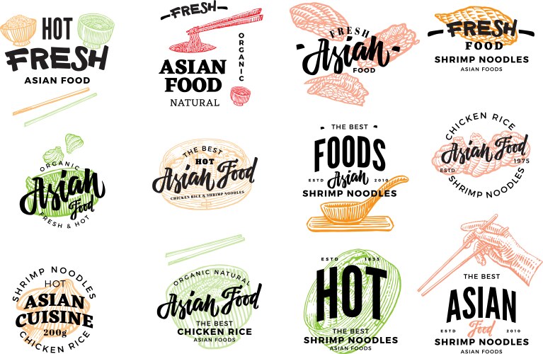 Asian Food Logo Vector Images (over 16,000)