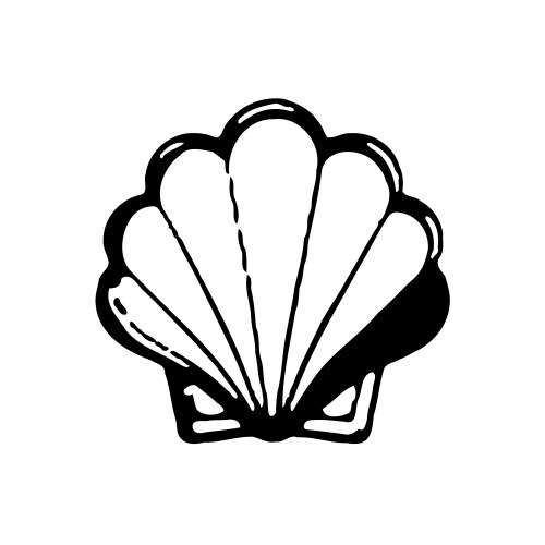 Seashells Black and White Clipart Vector Images (over 250)