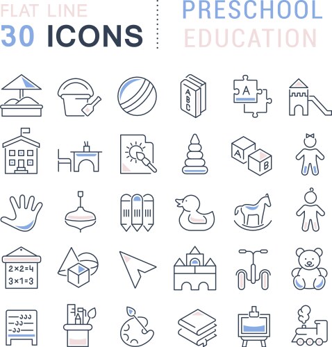 Preschool worksheet Royalty Free Vector Image - VectorStock