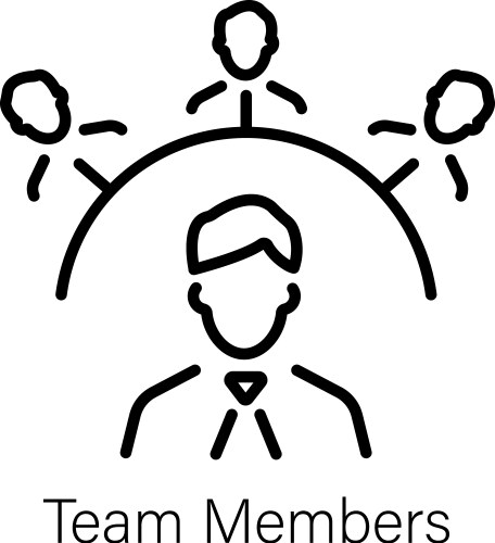 Team monitoring Royalty Free Vector Image - VectorStock