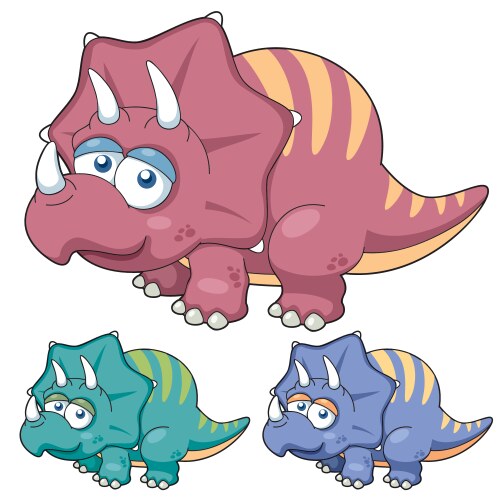 Cute Cartoon Carnotaurus Dinosaur – Royalty-Free Vector | VectorStock
