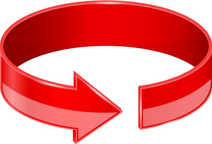 Red Circular Arrow Vector Images (over 5,600)