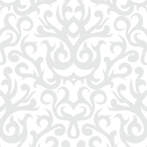 Art deco geometric pattern in silver white Vector Image
