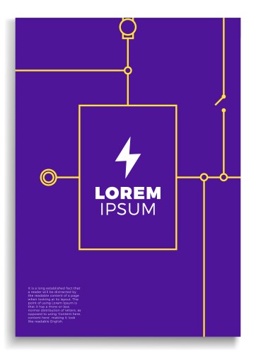 Electricity cover abstract technology circuit Vector Image