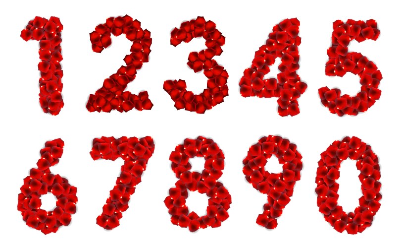 Rose Numbers Vector Images (over 2,000)