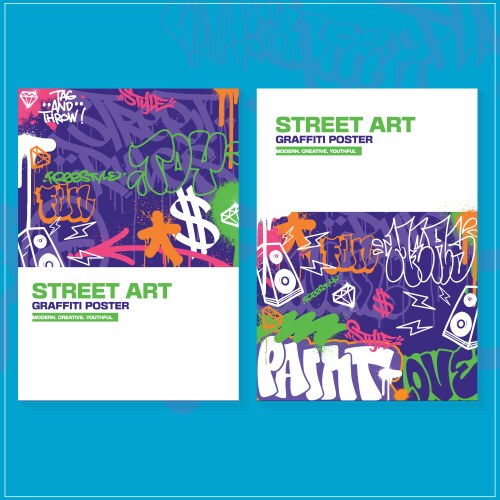 Graffiti template Royalty Free Vector Image - VectorStock