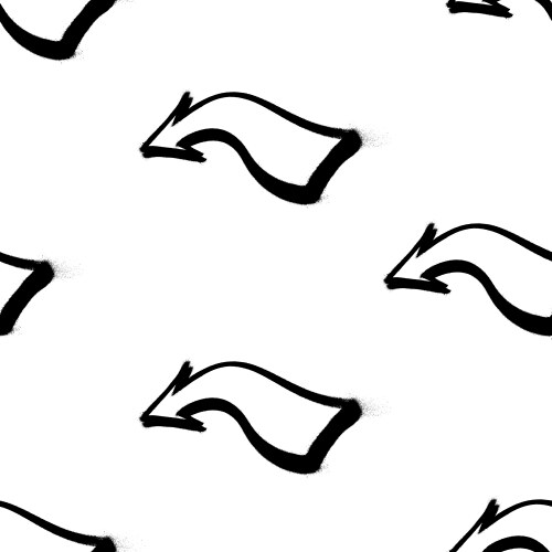 Seamless pattern of sprayed graffiti arrows Vector Image