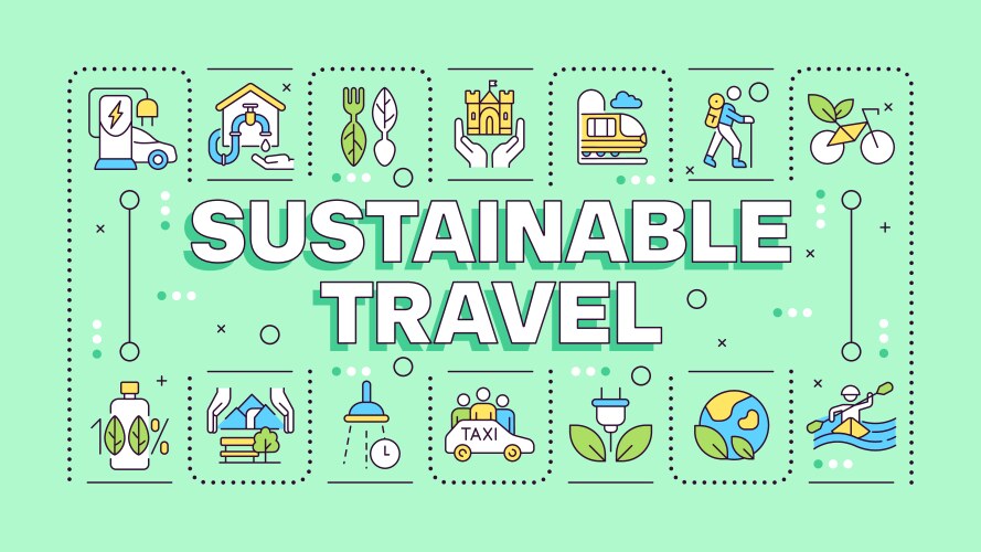 Customizable green icons for sustainable office Vector Image