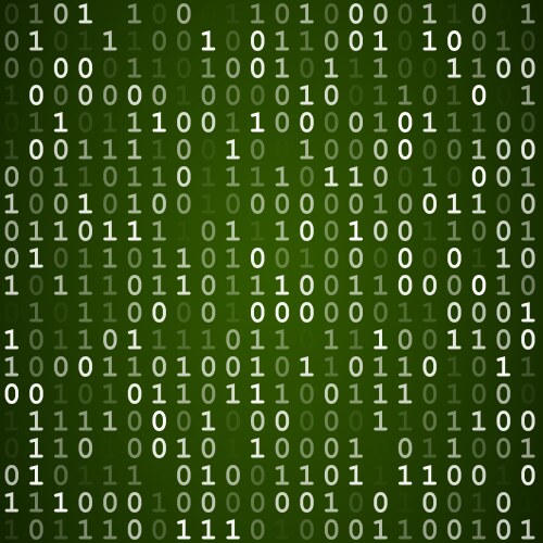 Binary code screen Royalty Free Vector Image - VectorStock