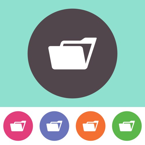 Windows 11 - style favourite folder icon Vector Image