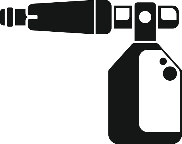 Gas welding torch burning metal with flame icon Vector Image