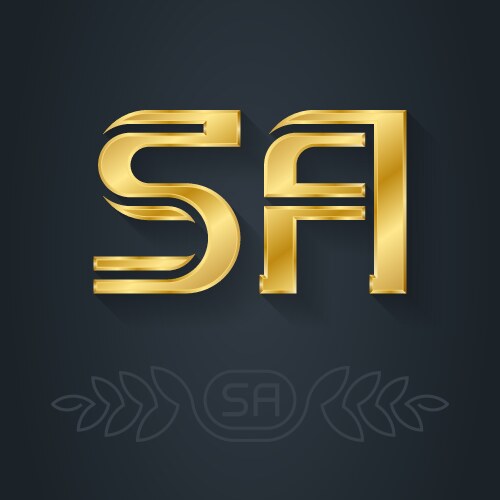 Sa logo Vector Images & Graphics for Commercial Use | VectorStock
